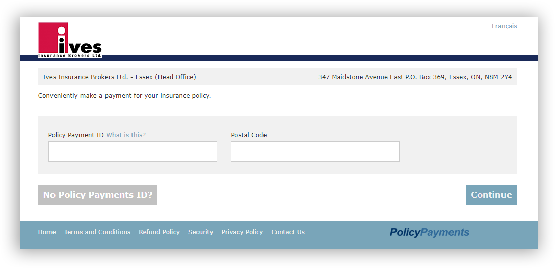 Make a Payment - Ives Insurance Brokers